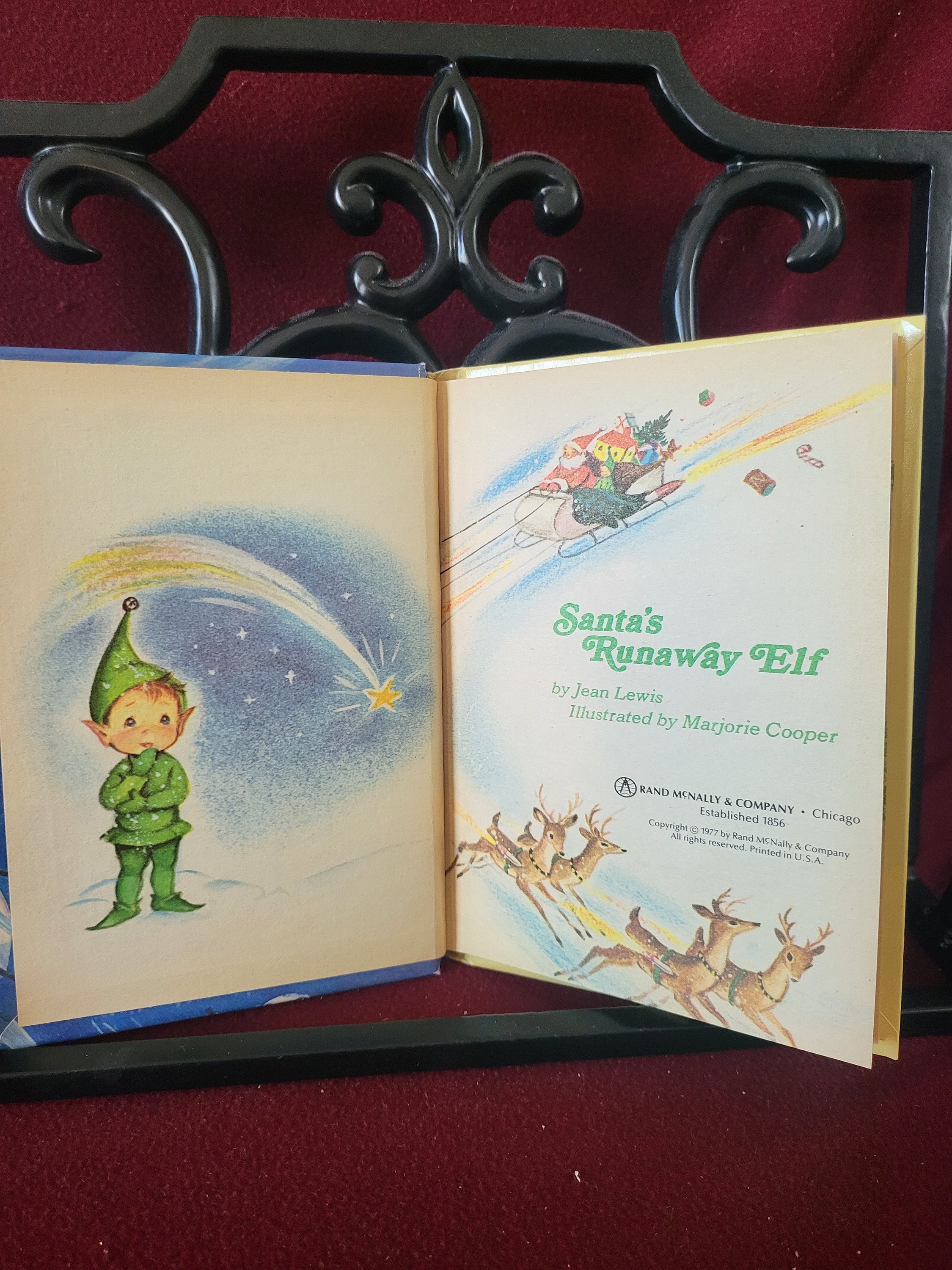 Santa's Runaway Elf, a Rand Mcnally Junior Elf Book 1977 First Edition ...