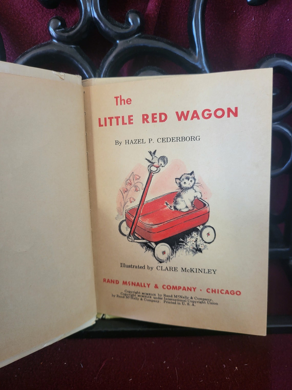 The Little Red Wagon, A Rand Mcnally Junior Elf Book 1949 - Etsy