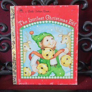The Littlest Christmas Elf, a Little Golden Book 1987 First Edition - Etsy