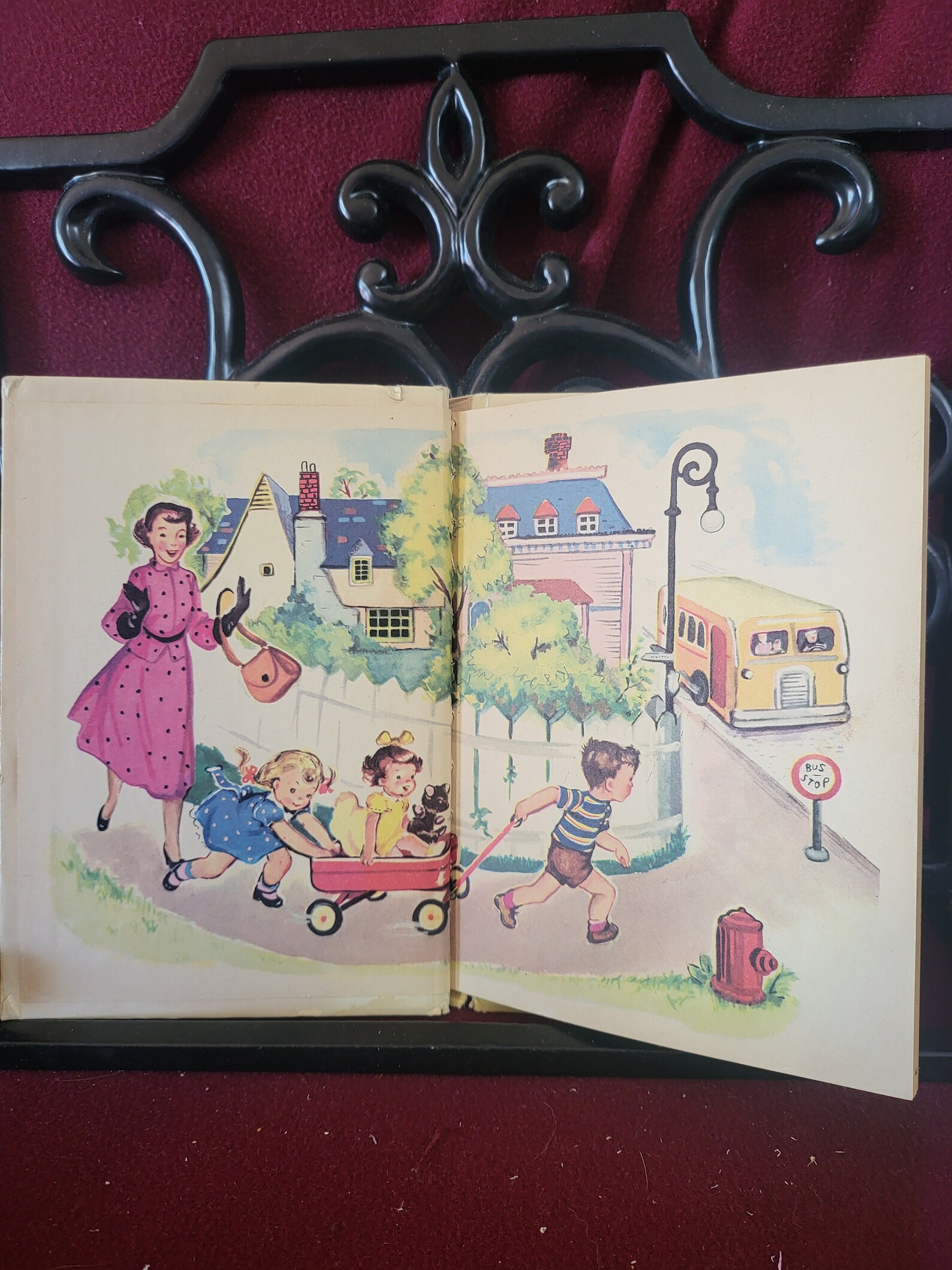 The Little Red Wagon, A Rand Mcnally Junior Elf Book 1949 - Etsy