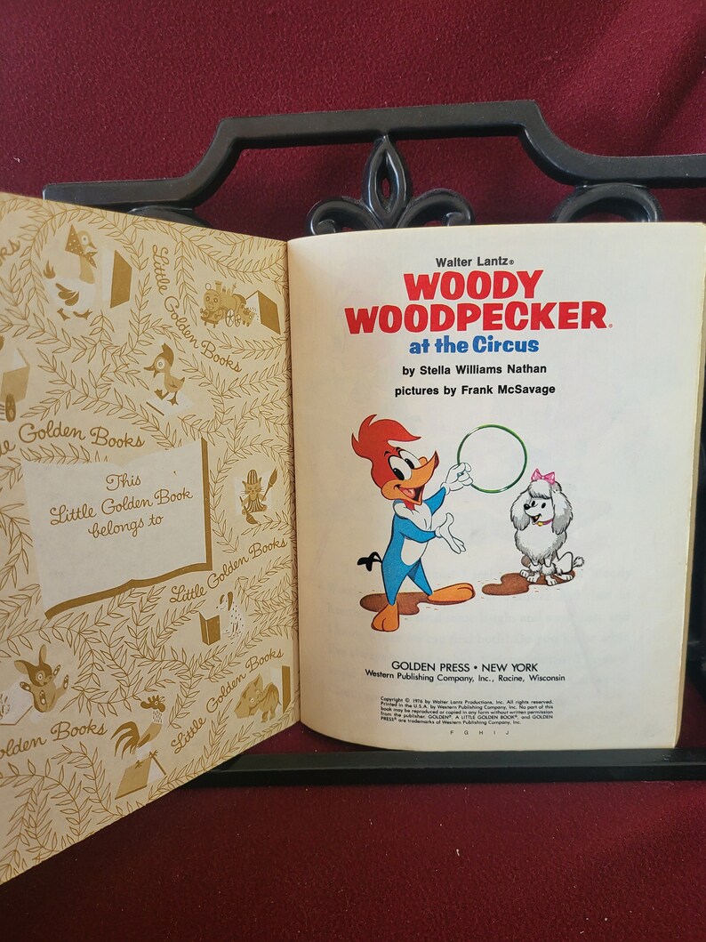 Woody Woodpecker at the Circus, a Little Golden Book 1976 First Edition ...
