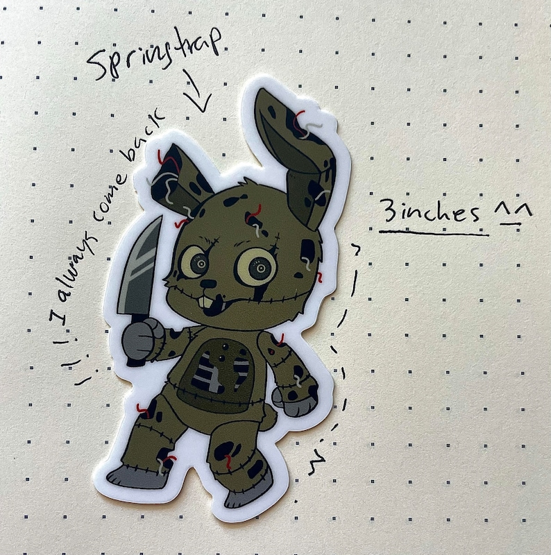 Springtrap Sticker - Etsy