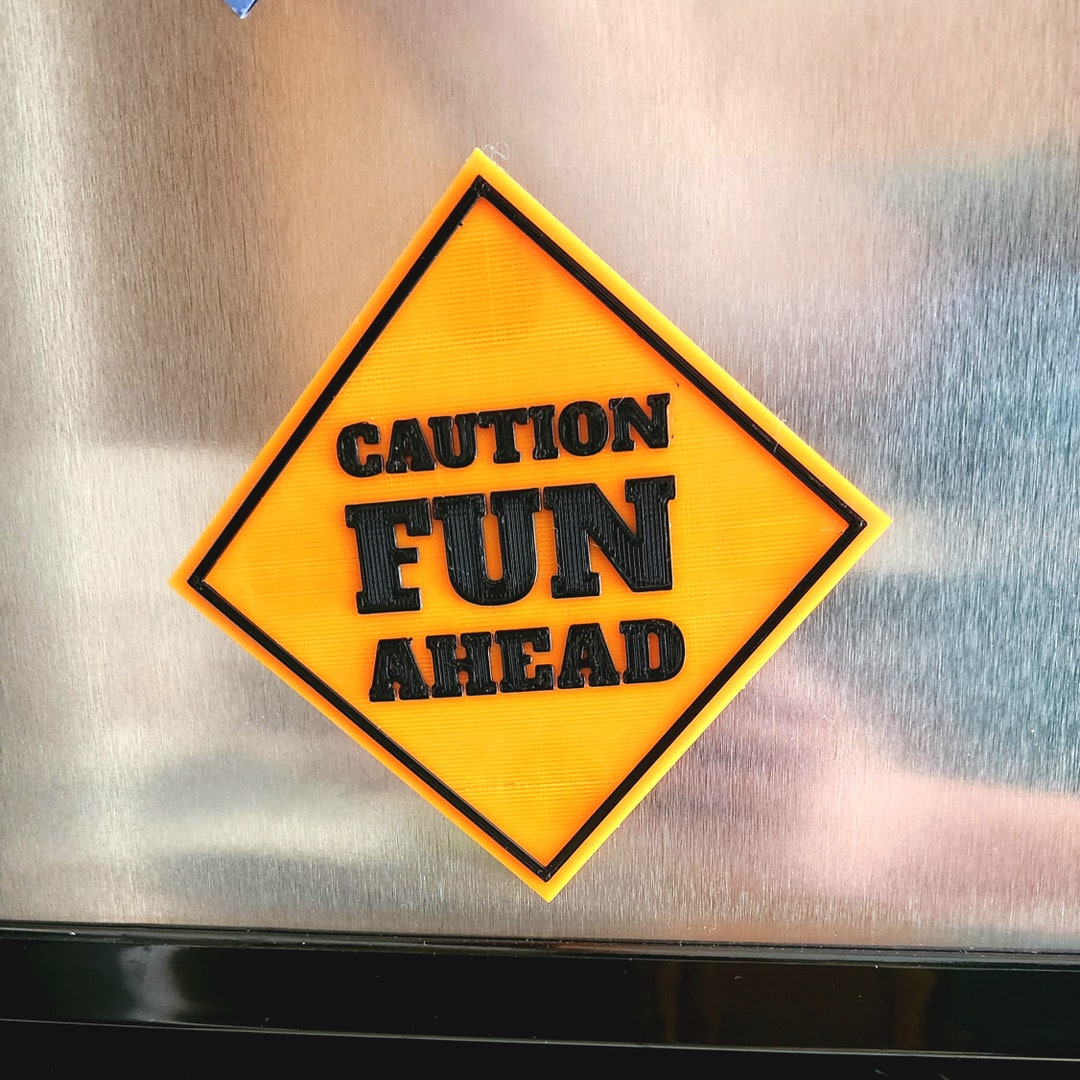 Customizable Caution Safety Sign Fridge Magnet - Etsy