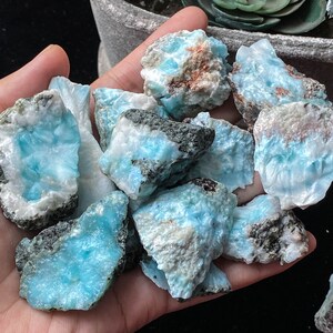 High Quality Raw Larimar , Larimar Rough , Dominican Gem , Natural ...