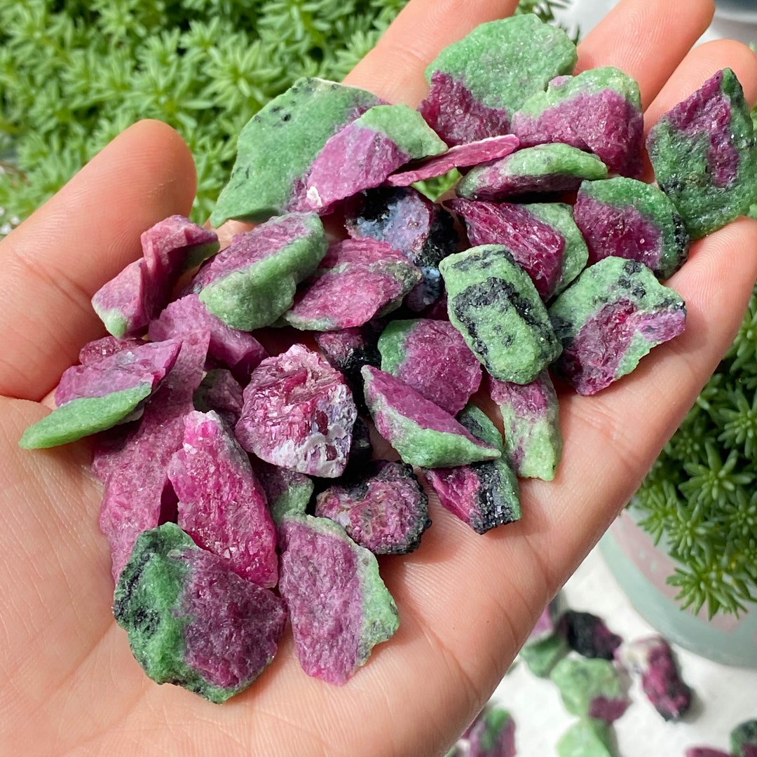 Natural Ruby Zoisite Rough Gemstone Large Crystal, Ideal for Tumbling, Healing Collecting,high ...