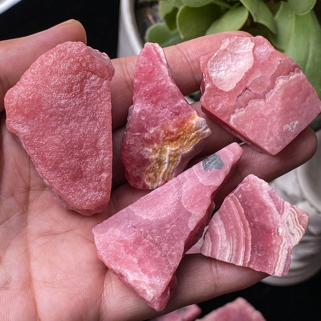 Rhodochrosite Raw Stone , Rare Bulk Raw Gemstone , Argentina ...