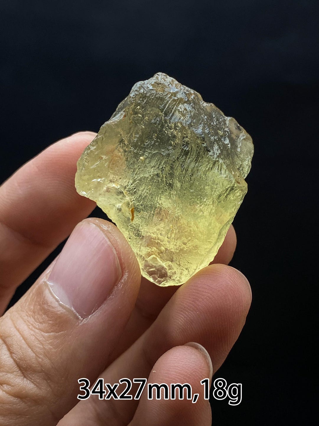 Libyan Desert Glass Meteorite, Rare Golden Tektite, Natural Impact Gem ...