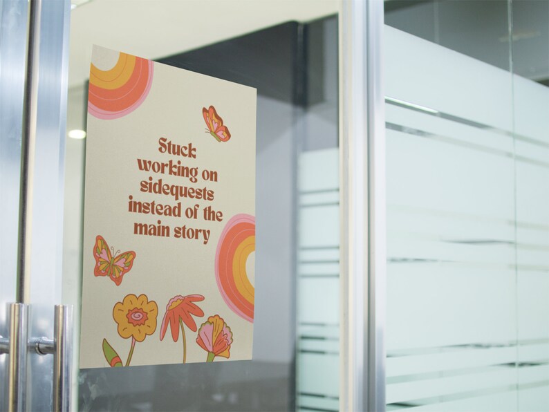 Relatable Art, ADHD Poster, Printable Wall Art, ADHD Print, Mental ...