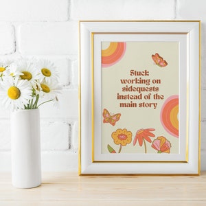 Relatable Art, ADHD Poster, Printable Wall Art, ADHD Print, Mental ...