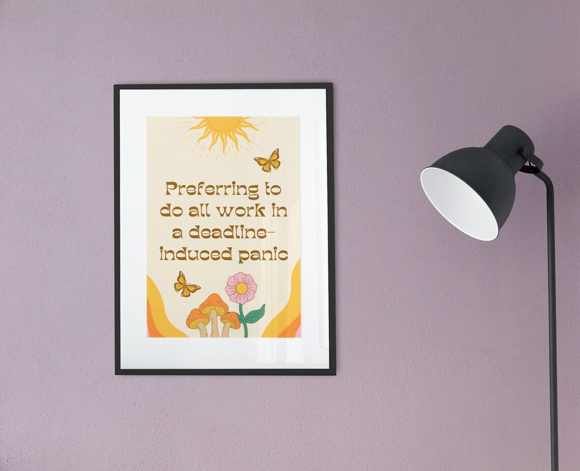 Relatable Art ADHD Poster Printable Wall Art ADHD Print - Etsy