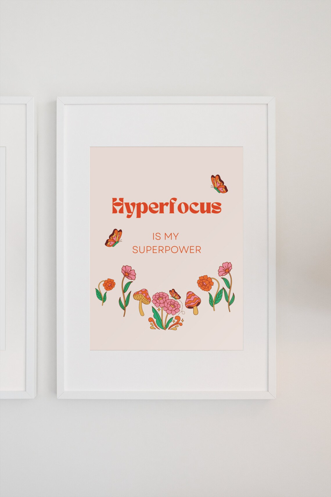 Relatable Art, ADHD Poster, Printable Wall Art, ADHD Print, Mental ...