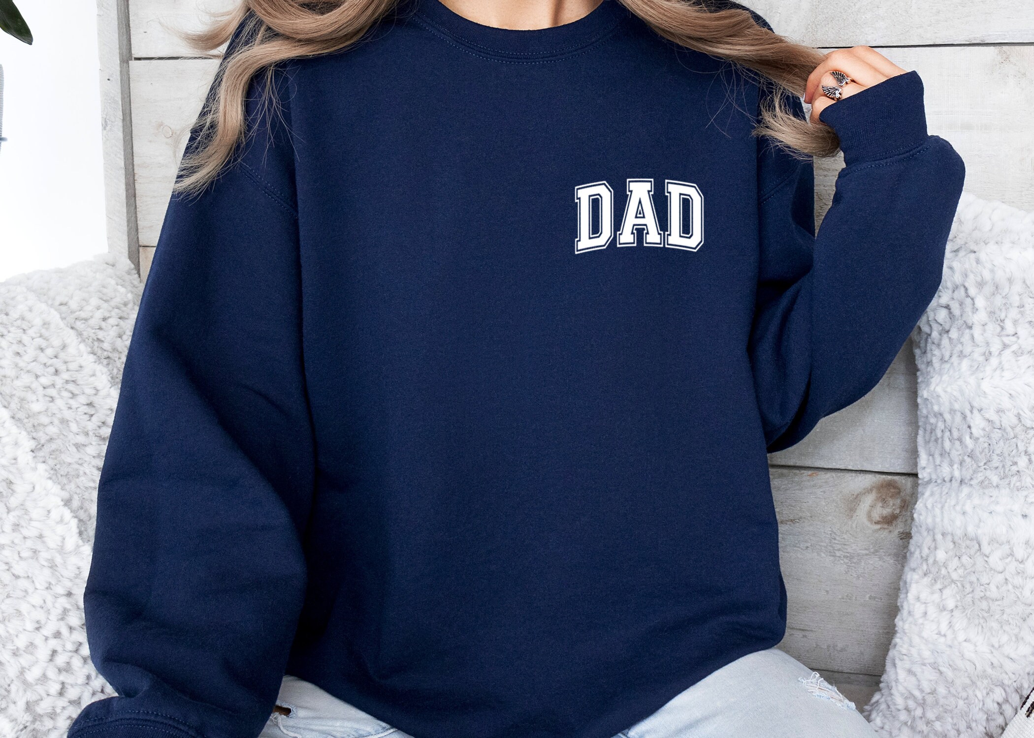 Custom Dad Est With Kids Names and Heart on Sleeve Hoodie, Dad Est ...