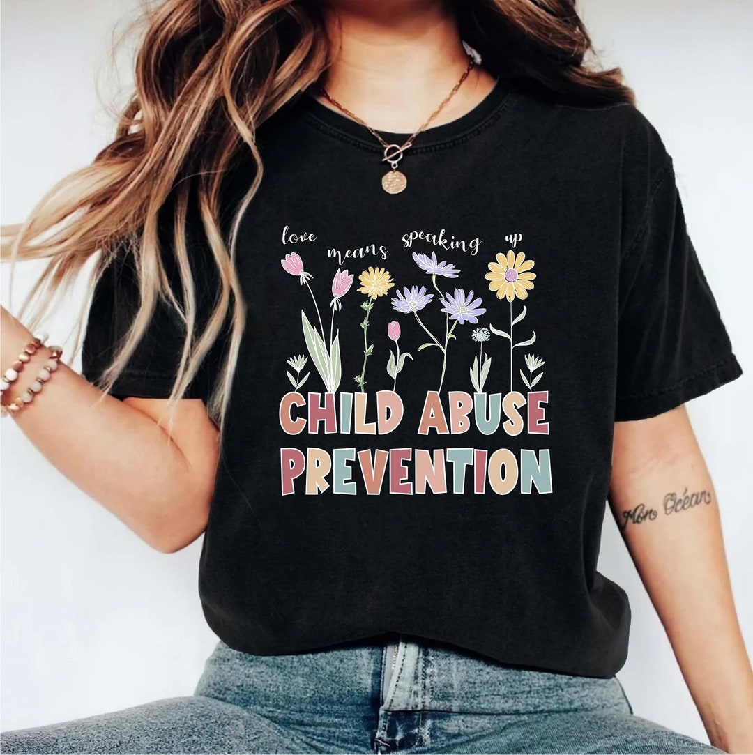Child Abuse Prevention Shirt, Abuse Awareness T-shirt, Matching Social ...