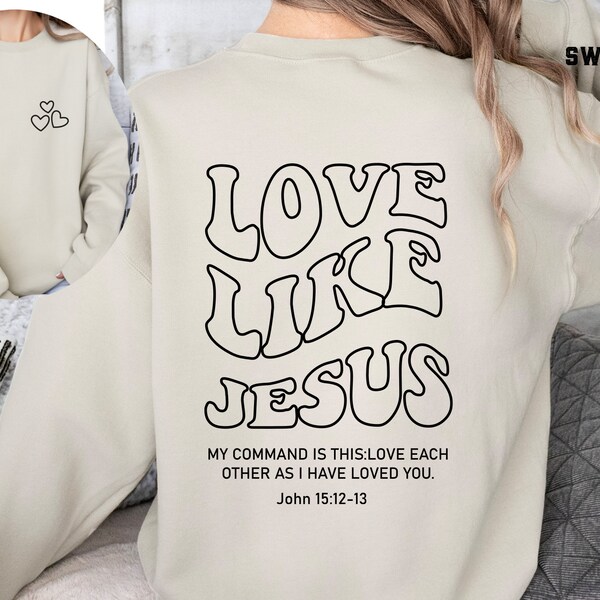 Girls Love Like Jesus Hoodie Etsy