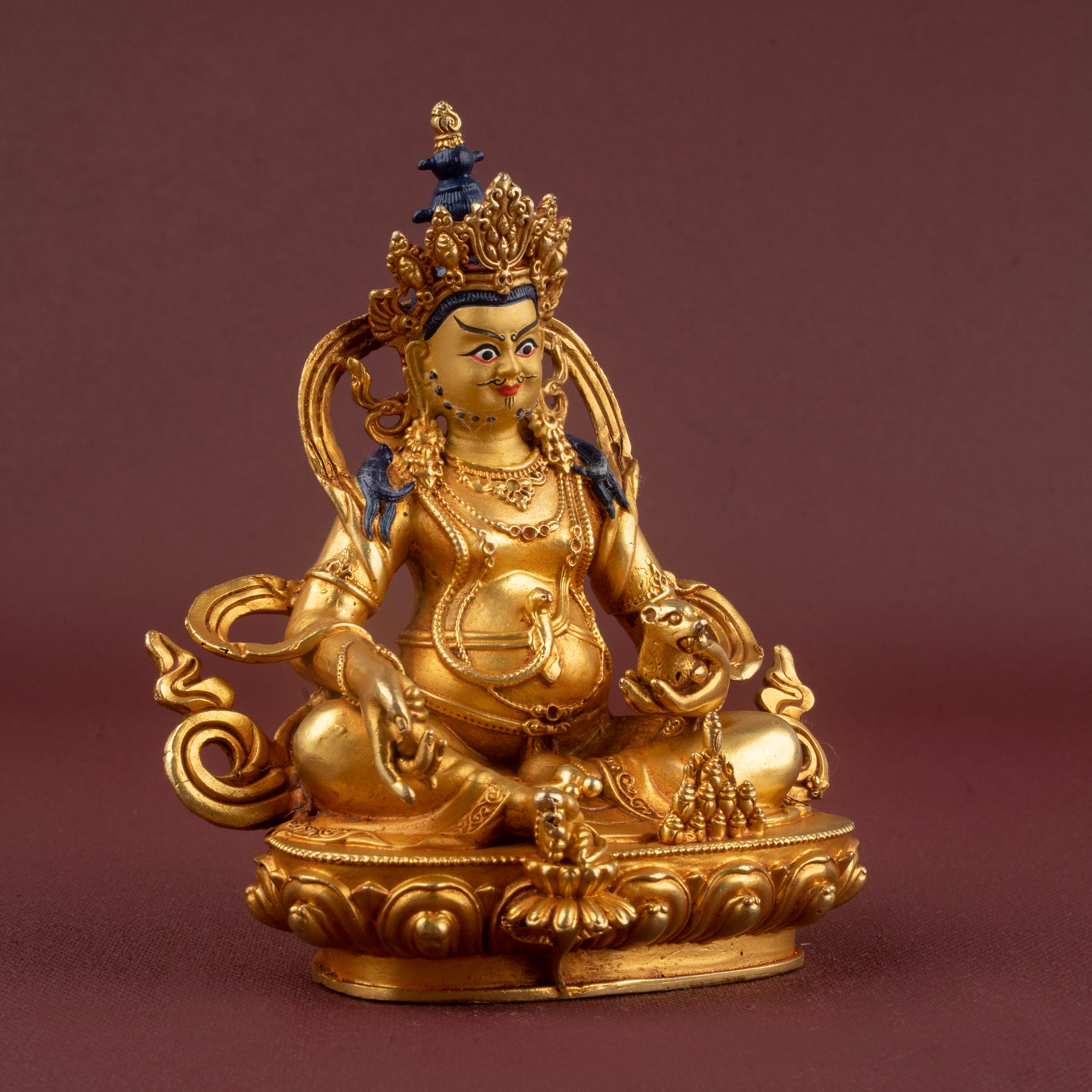 Mini Dzambhala Statue Deity of Wealth and Fortune Jambala Zambala - Etsy