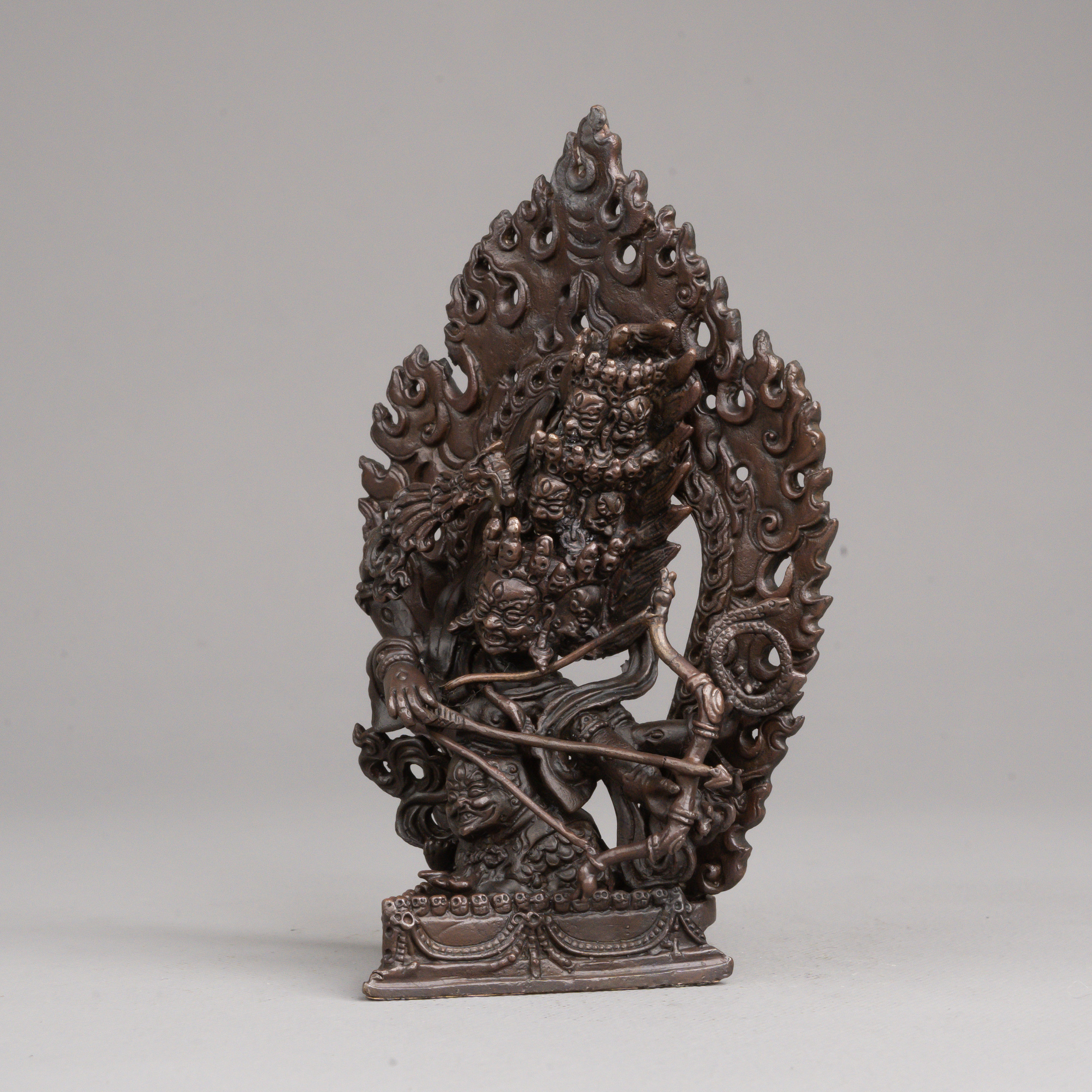 Rahula Statue 12cm Rahula Statue Buddhist Protector Copper Oxidized ...