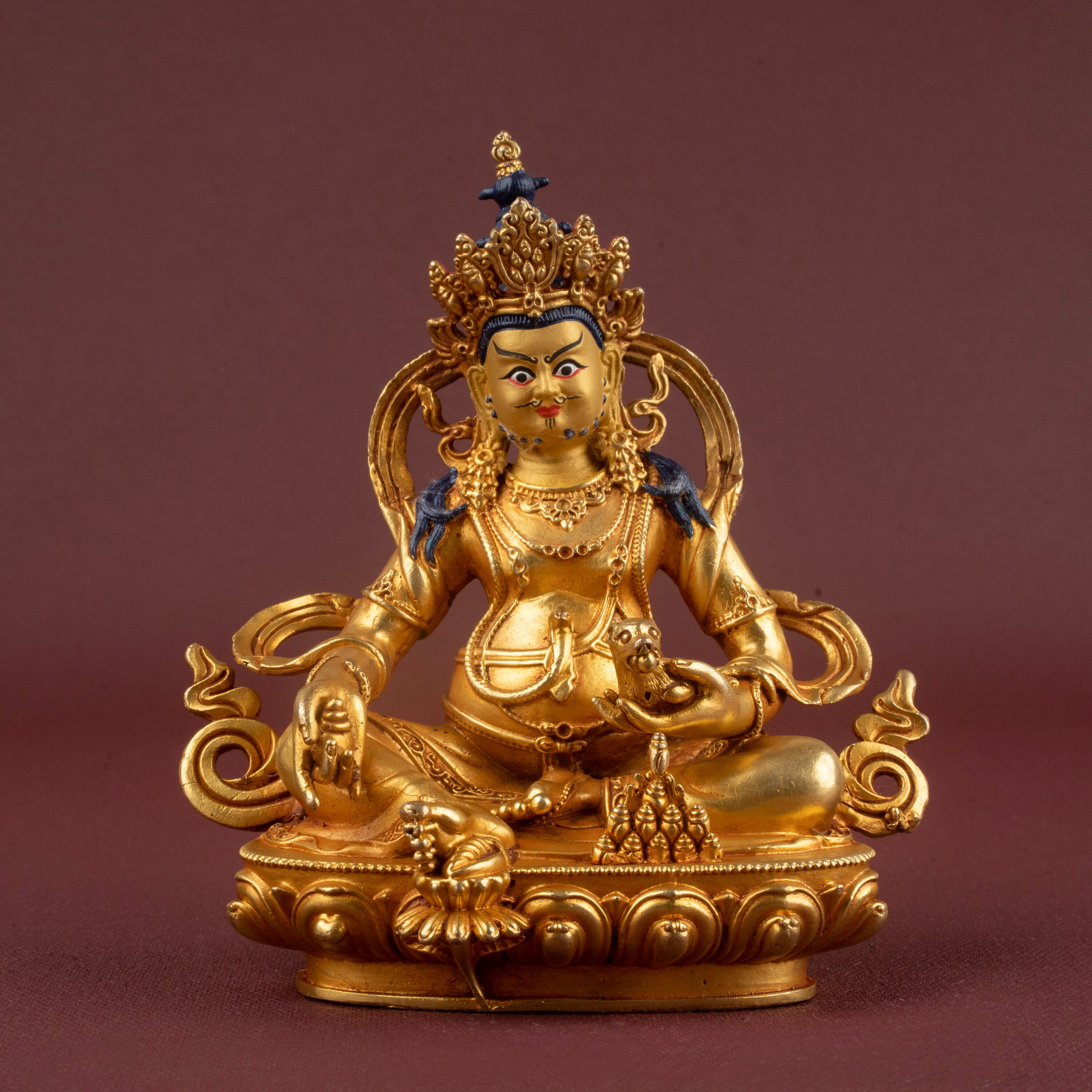 Mini Dzambhala Statue Deity of Wealth and Fortune Jambala Zambala - Etsy