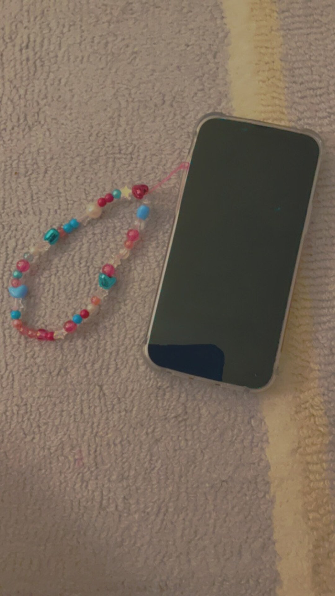 Preppy Pink and Blue Phone Charm - Etsy