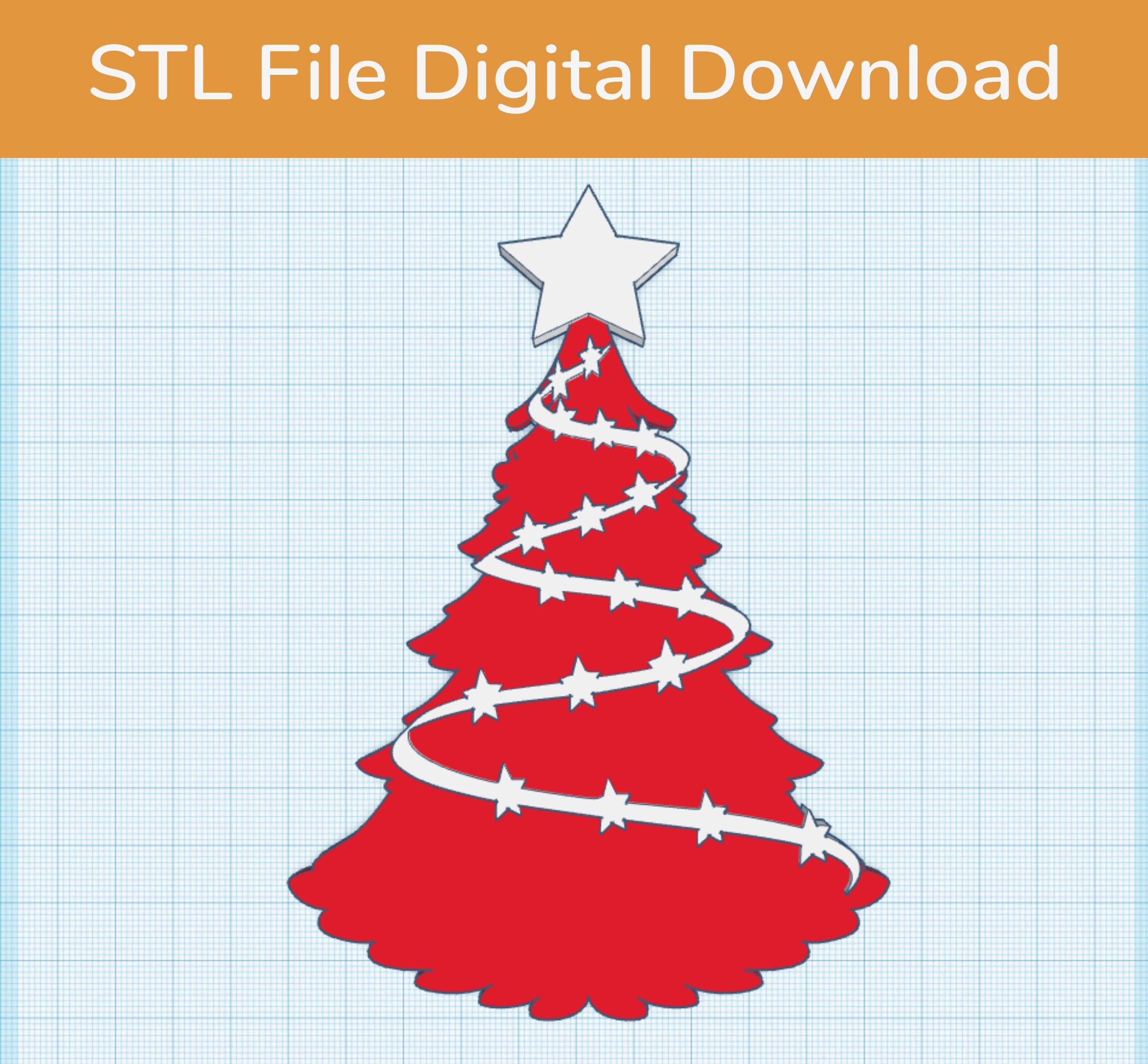 Christmas Tree STL File for 3D Printing Christmas Tree Decor - Etsy