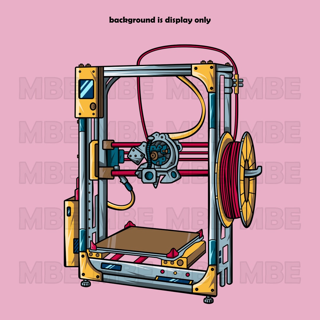3D Printer Design 5 for Merch Items Tshirt Sticker Mug Png - Etsy
