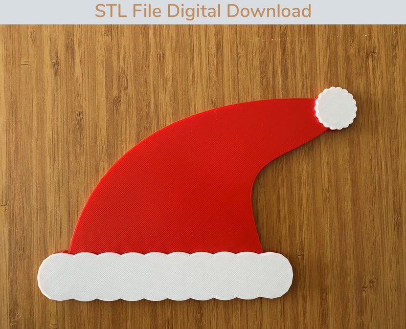 Christmas Santa's Hat STL File for 3D Printing Christmas Tree Decor - Etsy
