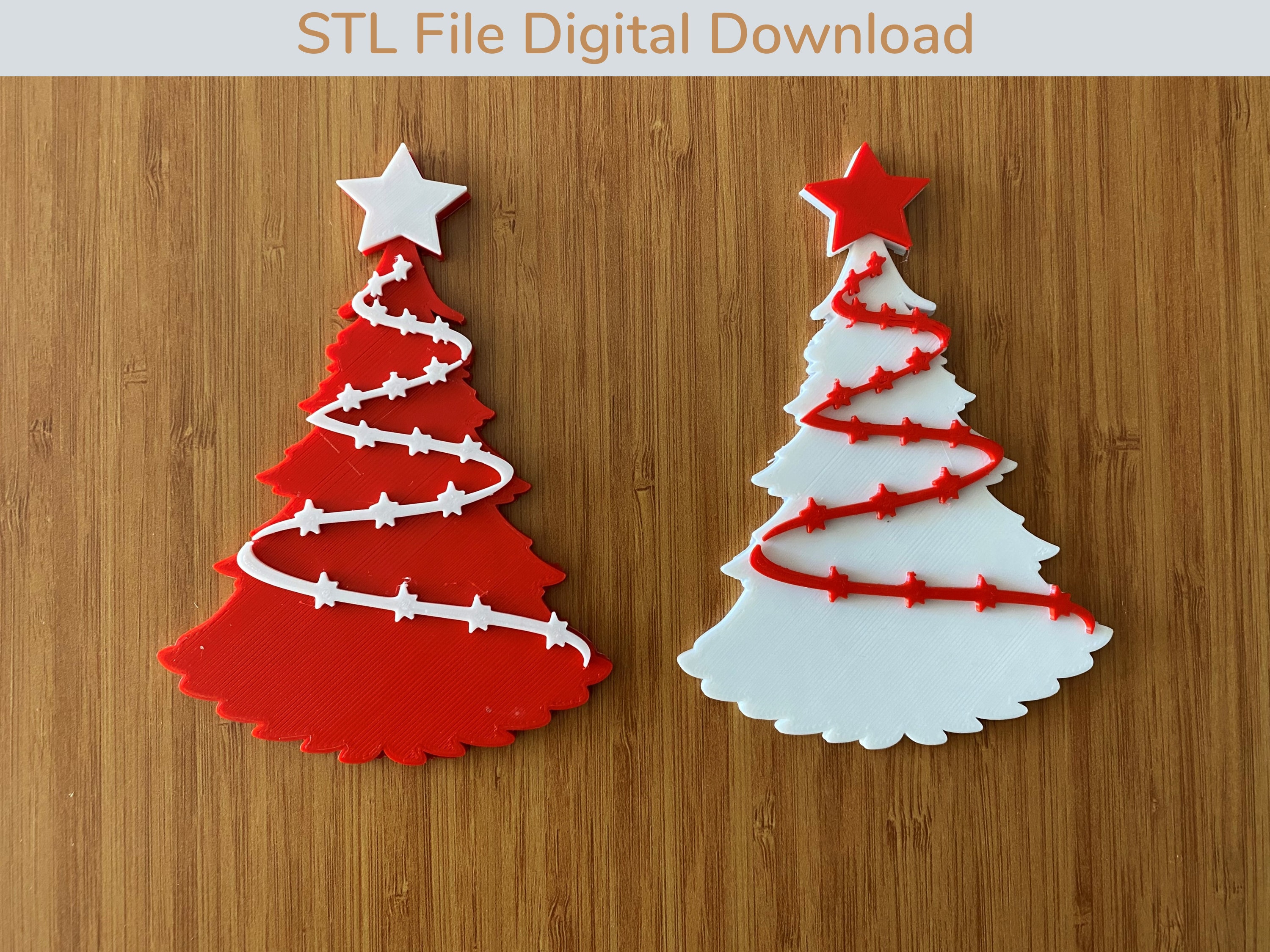 Christmas Tree STL File for 3D Printing Christmas Tree Decor - Etsy