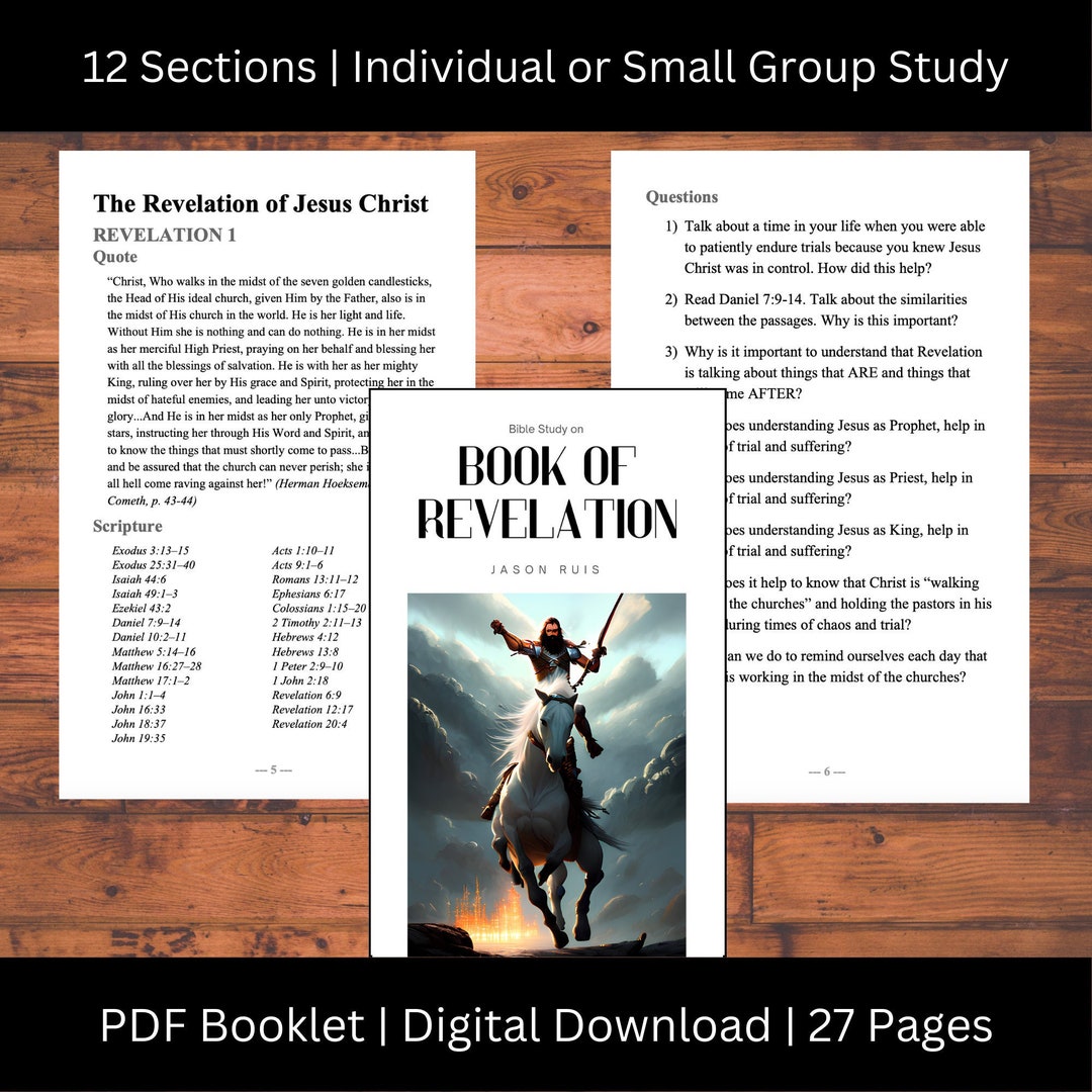 Revelation Revealed: A Comprehensive Study Guide - Etsy