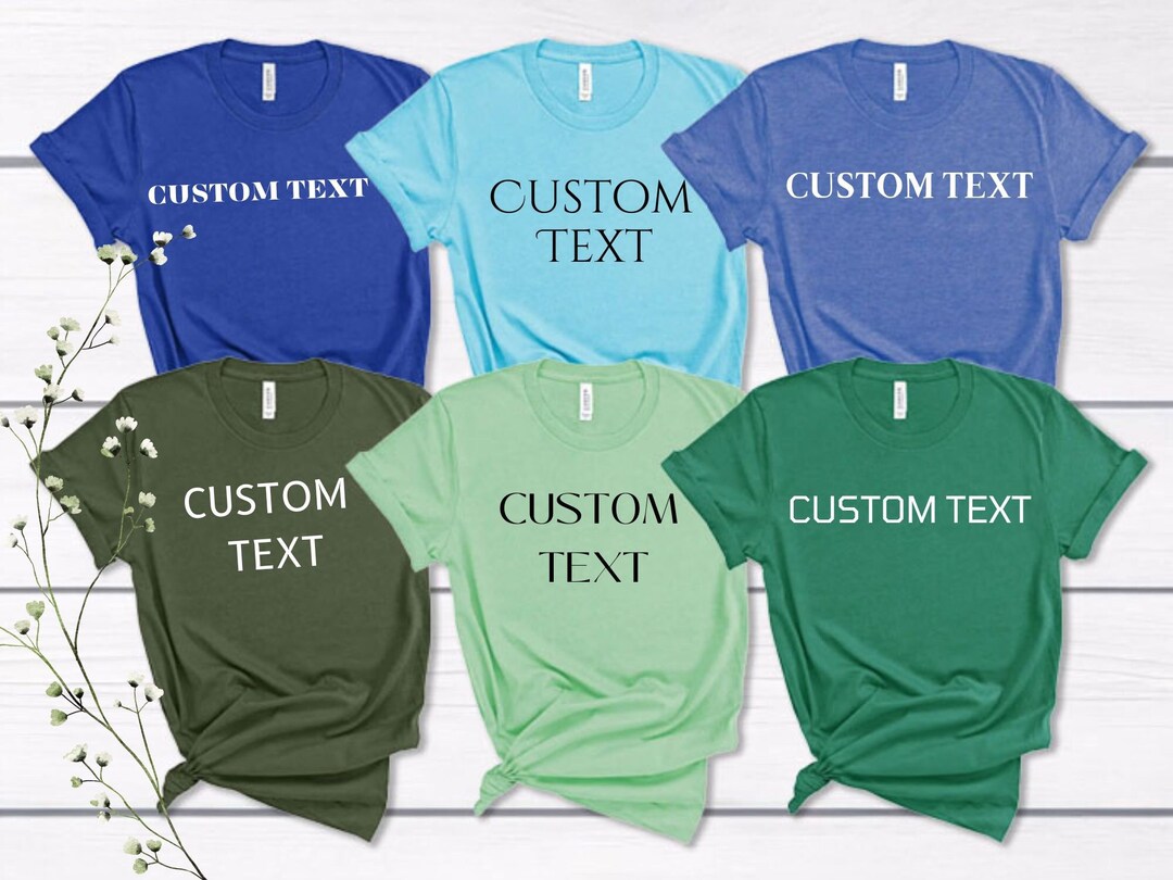 Personalized T-shirt, Custom T-shirts, Custom Shirt, Personalized Shirt ...
