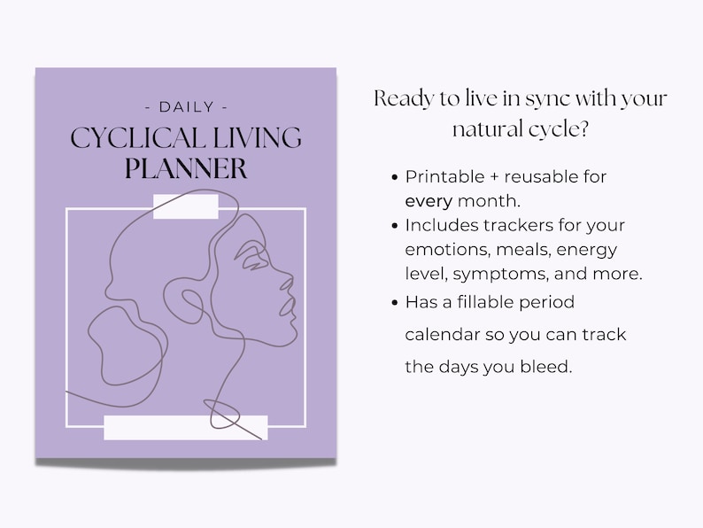 Cyclical Living Planner - Etsy