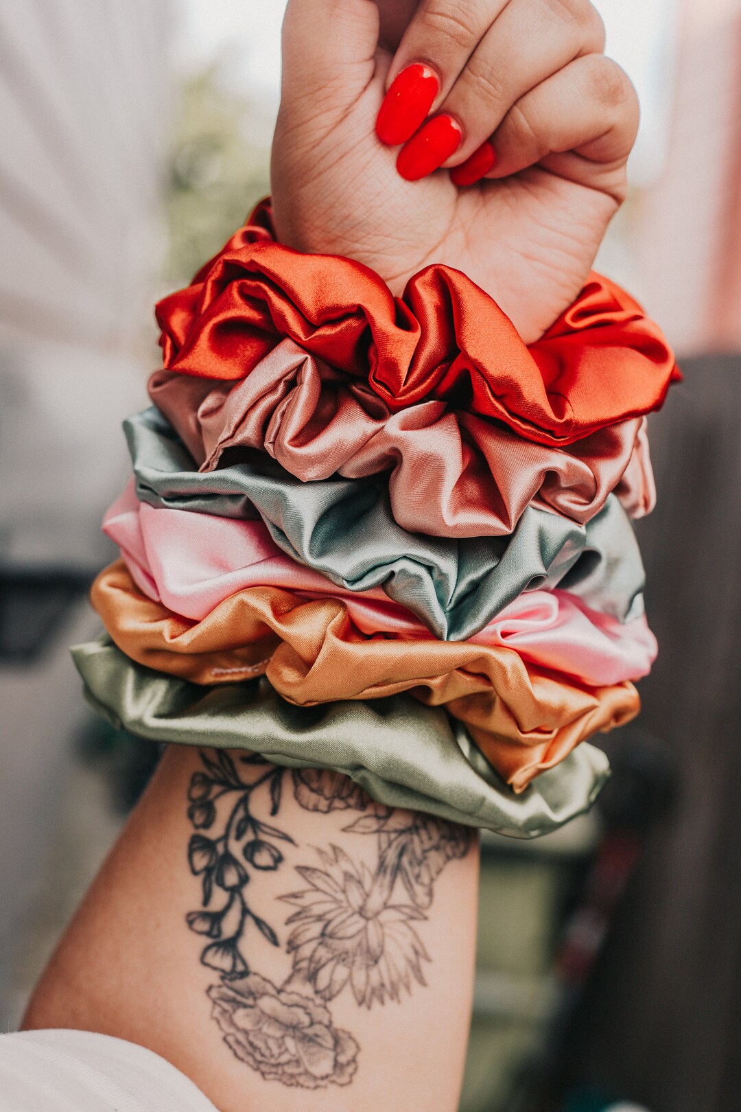 Perfect Silk-satin Scrunchy | Neutral Color Scrunchies | Valentine’s ...