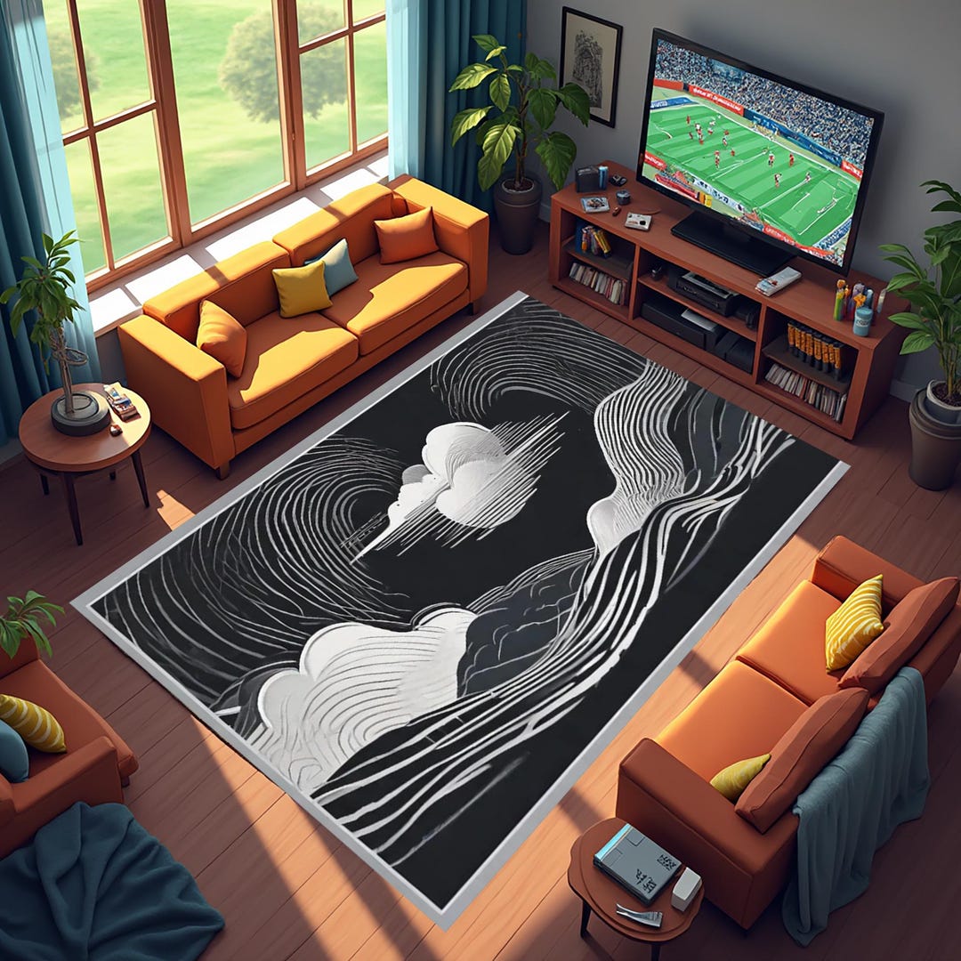 Moon Pattern Rug,picture Pattern Rug,night Pattern Rug,modern Rug ...