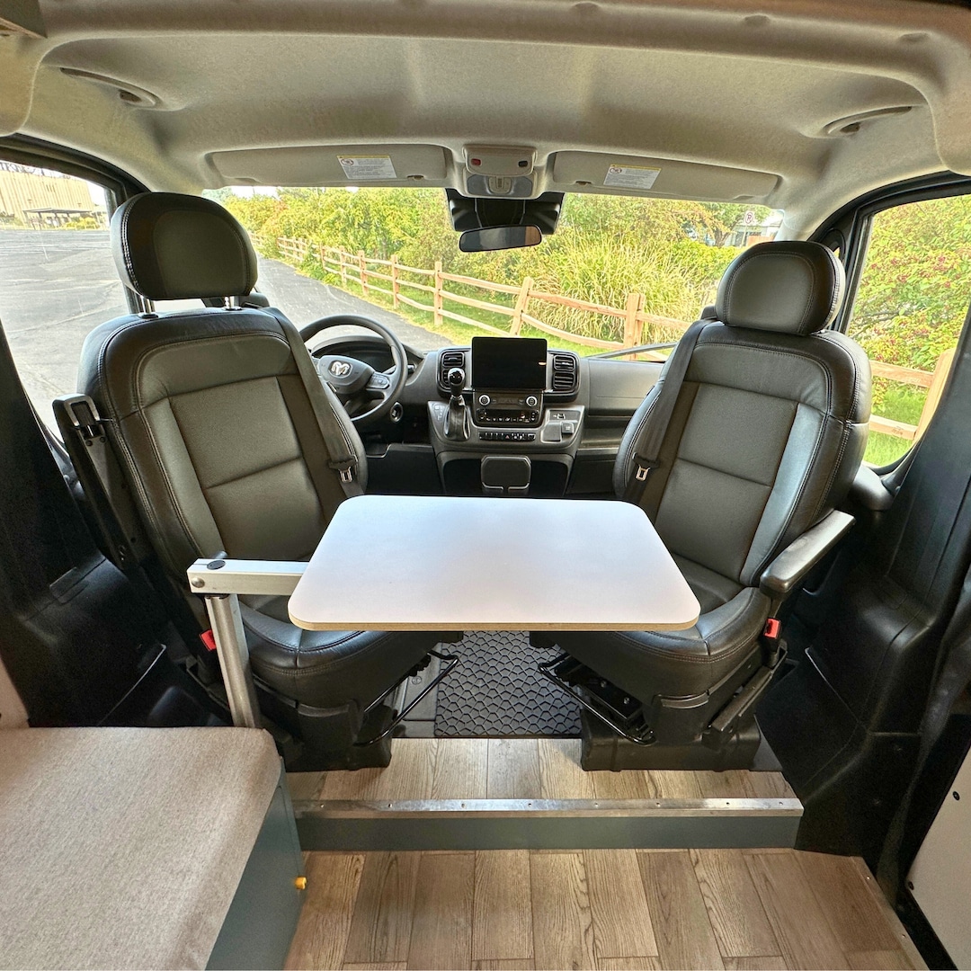 Camper Van Table Top: Black & White Laminate, Baltic Birch (15x23x0.5 ...