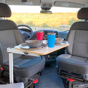 Camper Van Table Top: Black & White Laminate, Baltic Birch (15x23x0.5 ...