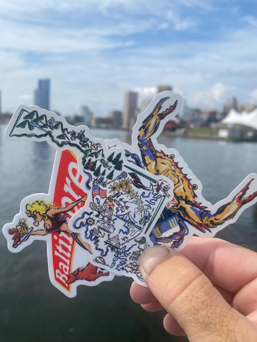 Deluxe CRB Maryland Themed Sticker Pack - Etsy