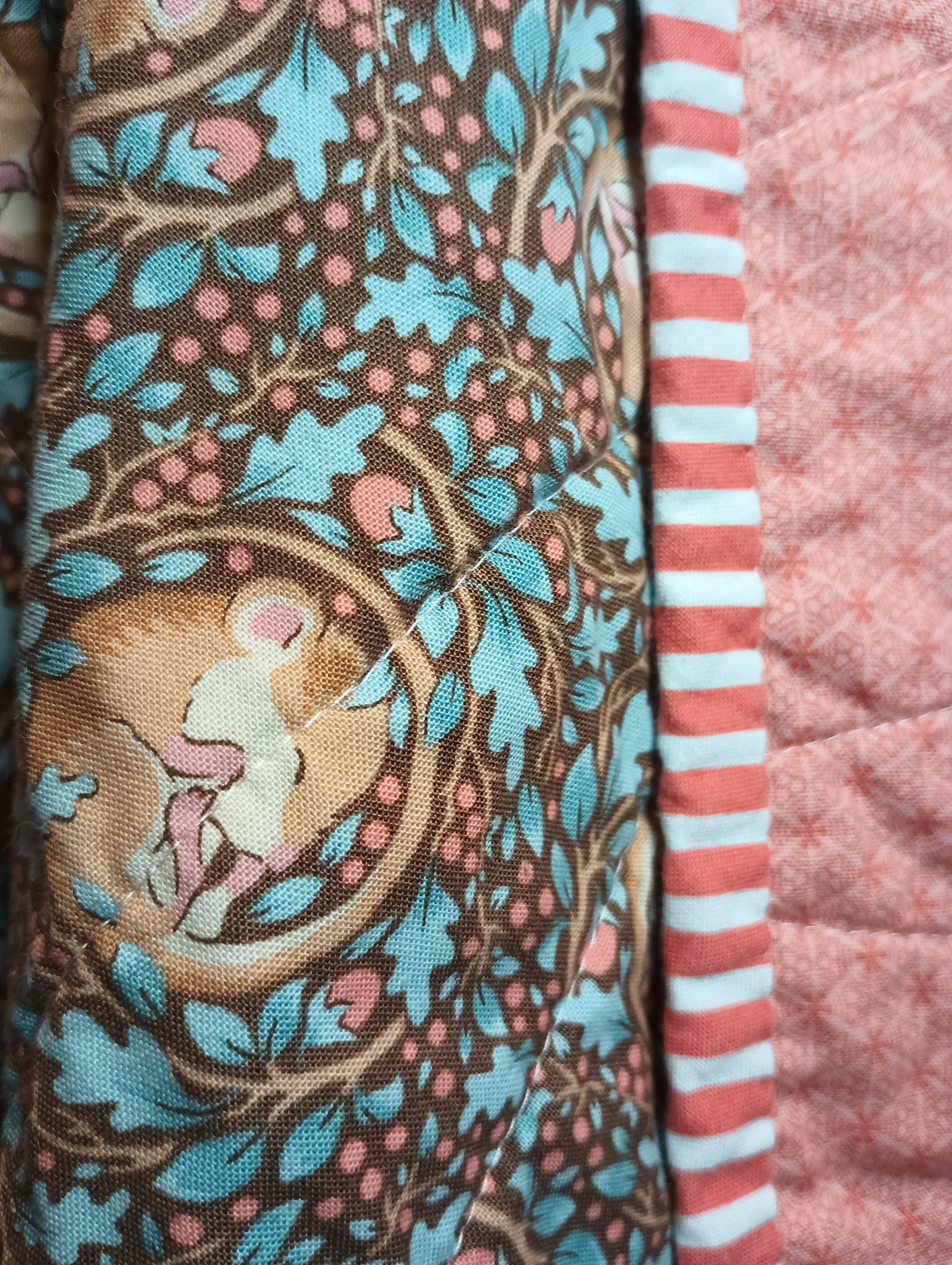 A Handmade Whole Cloth Baby /toddler Quilt Adorable Nursery Decor ...