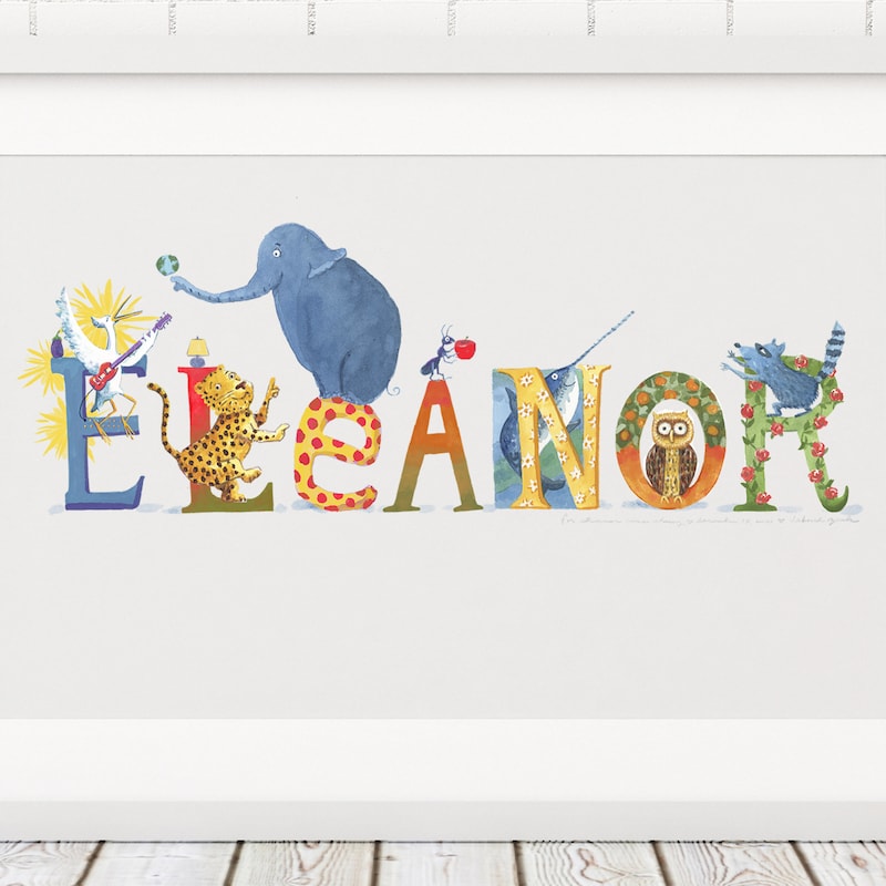 Custom Name Art - Etsy