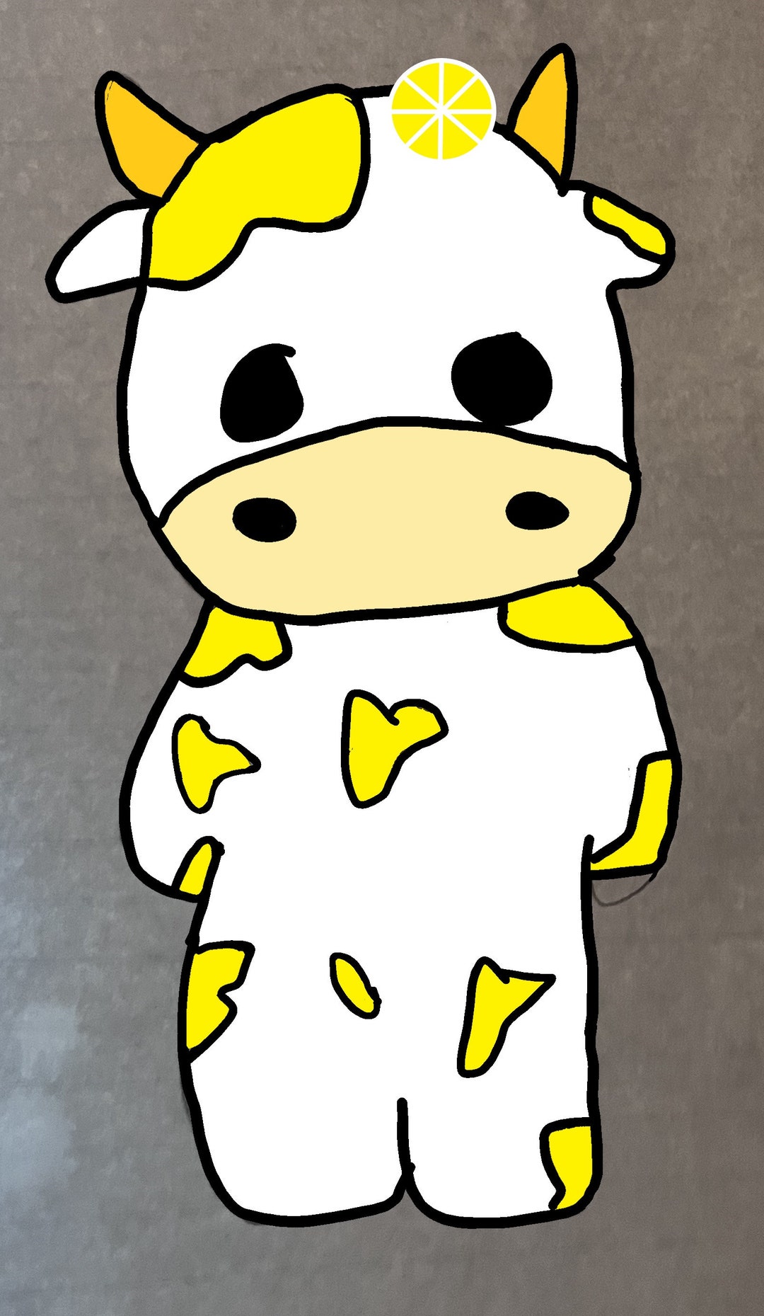 Lemon Cow Yellow - Etsy