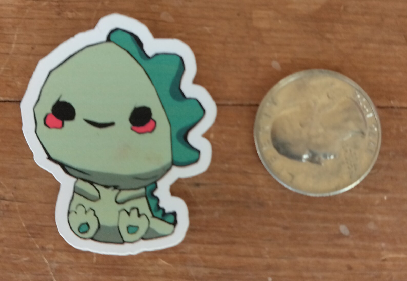 Dino Green Vinyl Sticker - Etsy