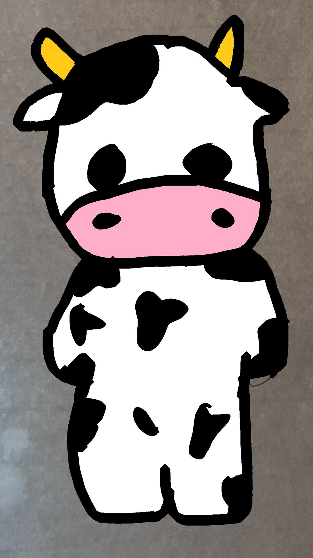Cow White Black Animal Sticker Vinyl - Etsy