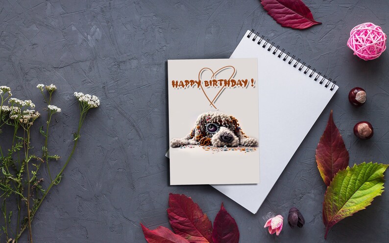 Printable Happy Birthday Card, Printable Gift Card, Happy Dog Card ...