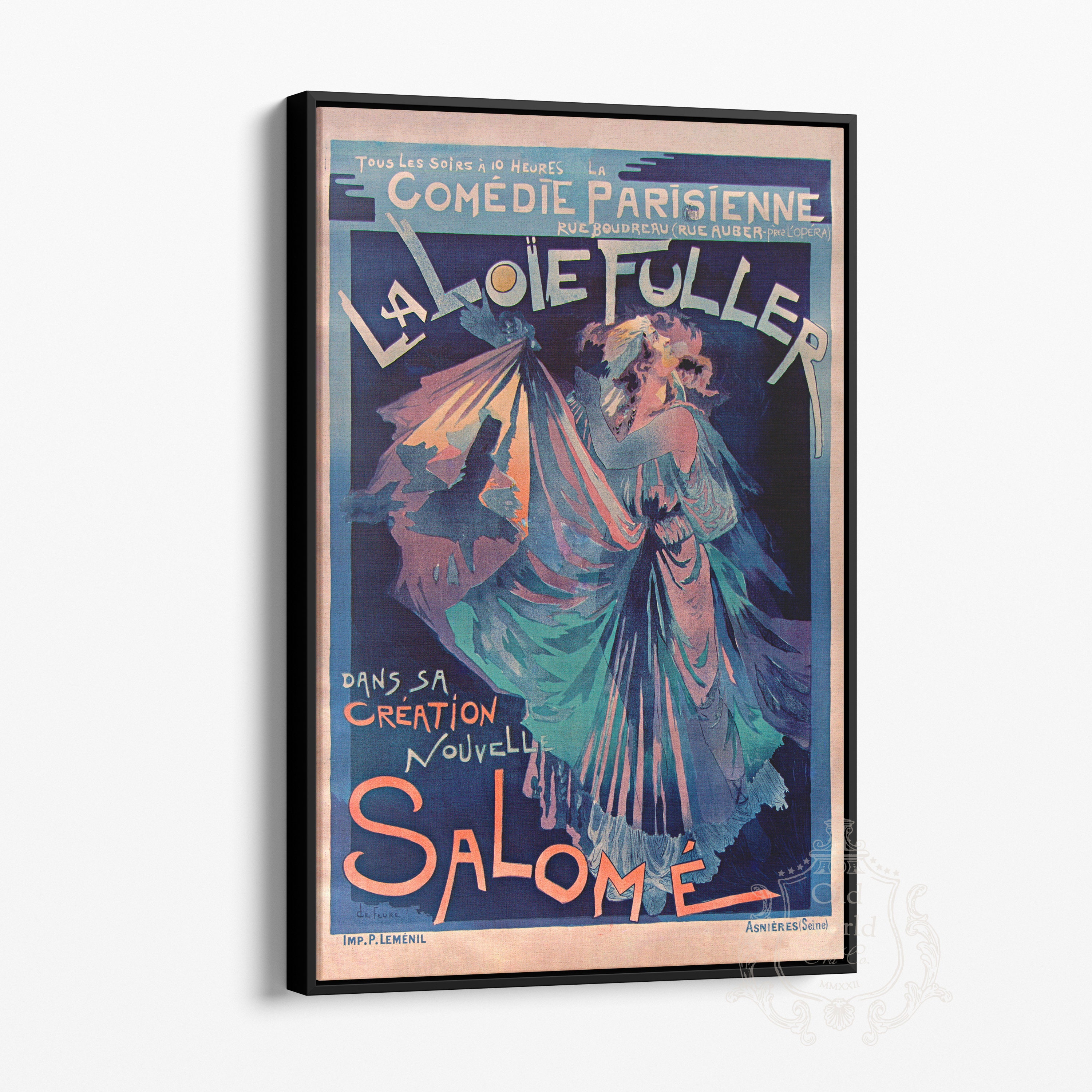 Salome, Vintage Wall Art, Loie Fuller, Art Deco Art, Art Deco Decor ...
