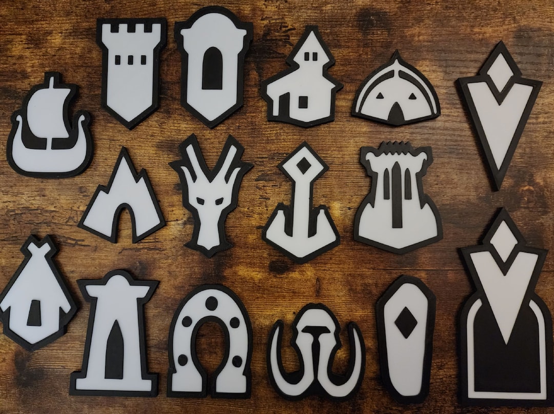 Skyrim Map Marker Magnets / Elder Scrolls / Quest Markers - Etsy