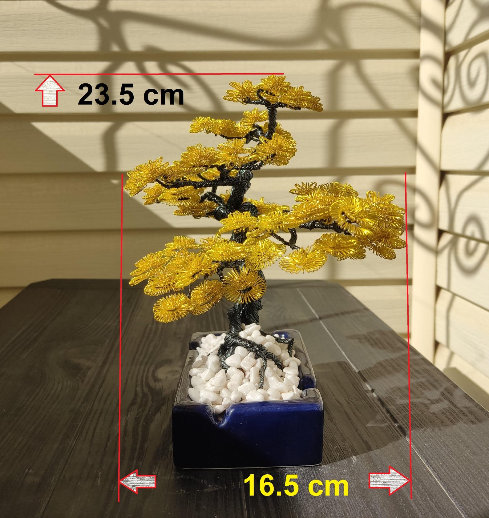 Wire Art - Japanese Yellow Maple BONSAI Tree Sculpture, ''SOKAN ...