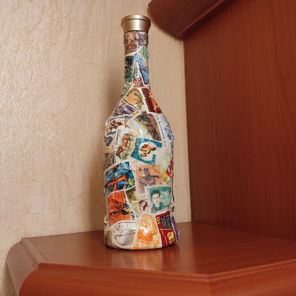 Decoupage Bottles - Etsy
