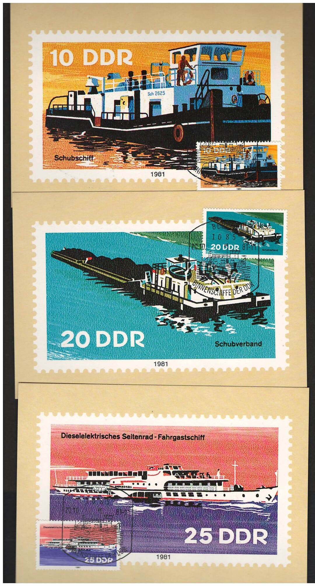 Set of 6 Maxi Cards - GERMANY DDR 1981, Postcards, Ships, Icebreaker - Etsy
