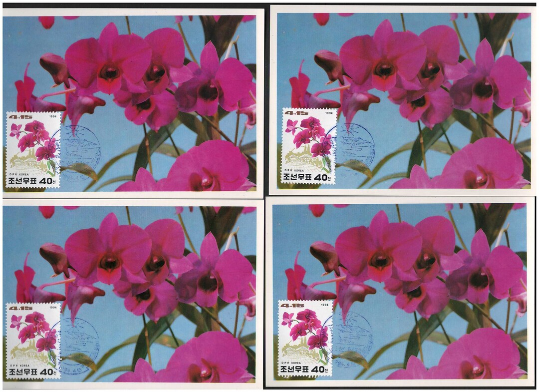 4 X POSTCARDS - From K - 1994, MC - Maxi Cards, (4 Identical) Post ...