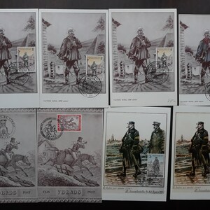Set of 31 Vintage POSTCARDS, MC, Maxi Cards - From BELGIUM 1960-69, All ...