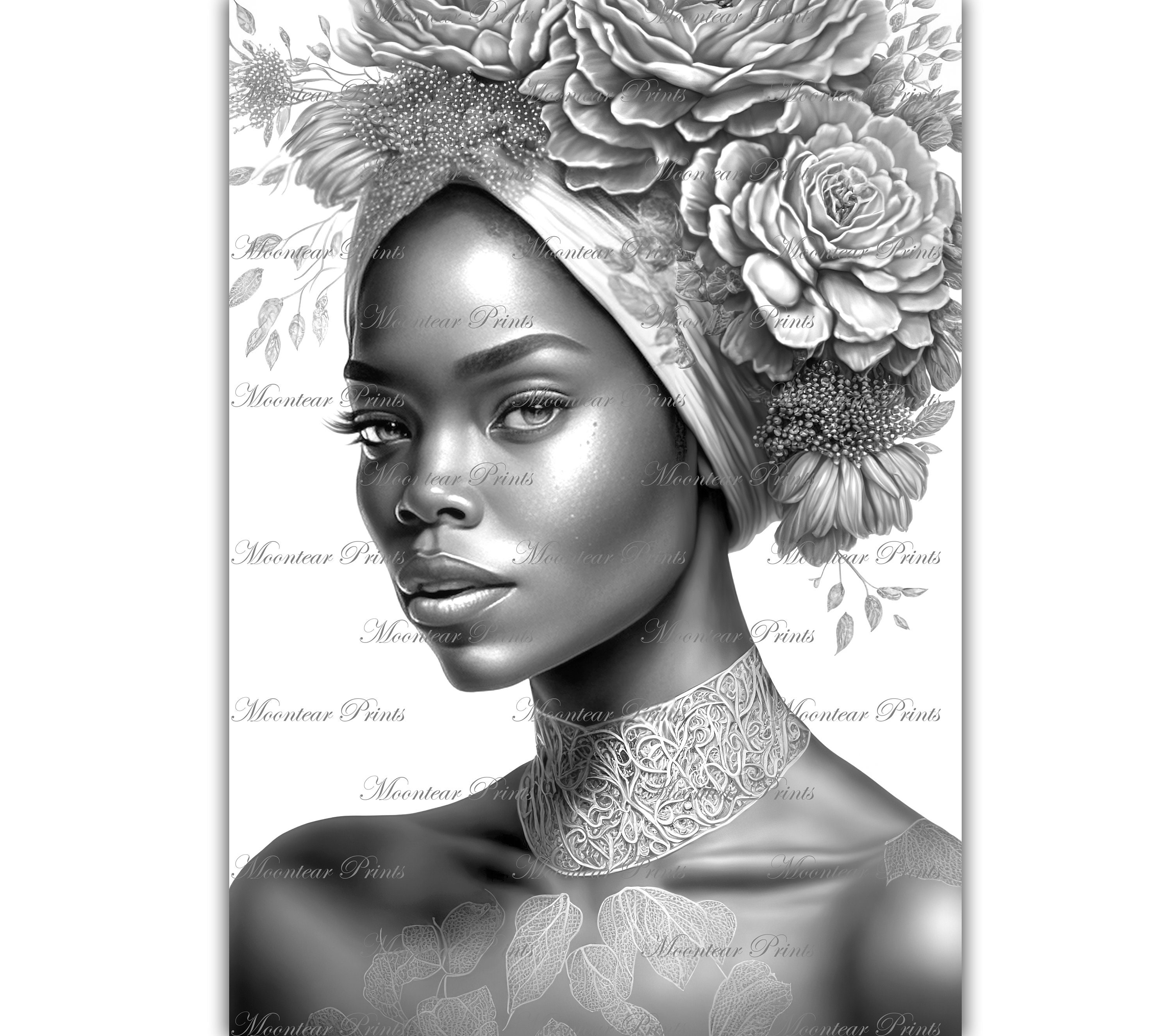 African Princess Drawing