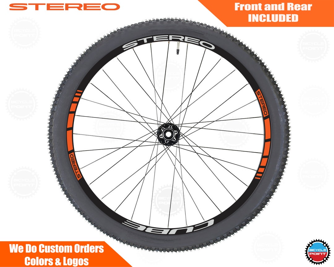 CUBE STEREO Bicycle Rim Decals Set, Sticker Pack for Two Wheels ...