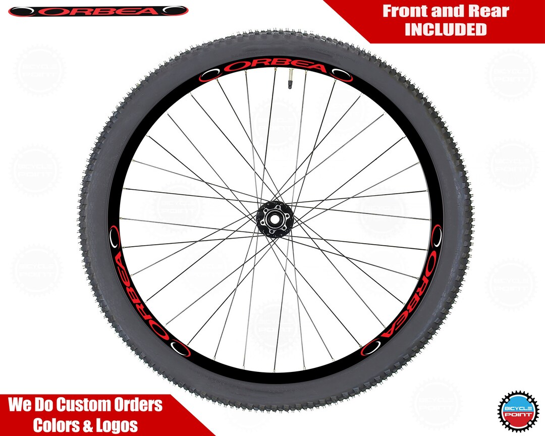 ORBEA Rim Decals Set, Sticker Pack for Two Wheels Fluorescent Neon ...